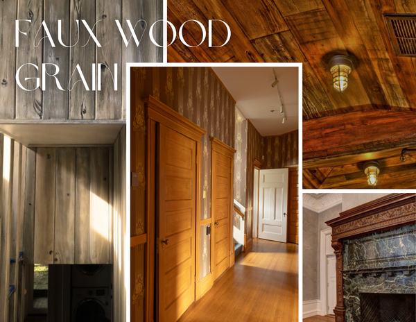 The Art of Hand-Painted Faux Woodgrain for Interior Design Solution...